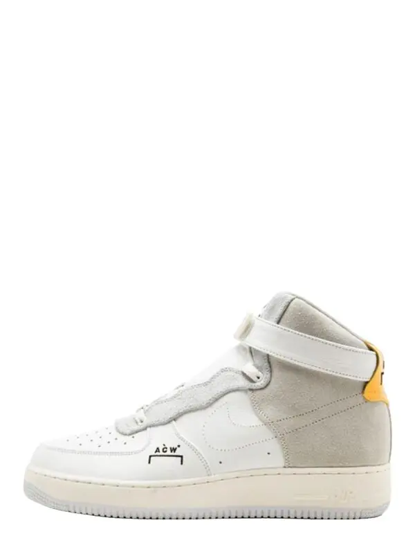 Nike Force 1 High Top Sneakers - White/grey