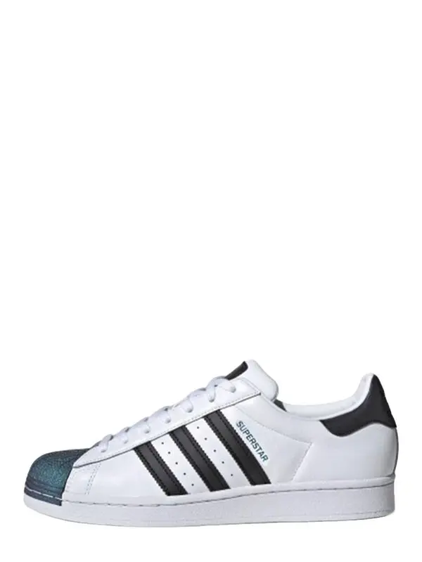 Adidas Superstar Iridescent Toe Sneakers - White/black/blue