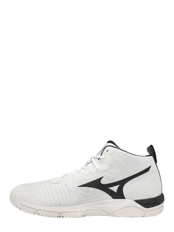 Mizuno Wave Super Sonic 2 Mid Top Sneakers - White/black