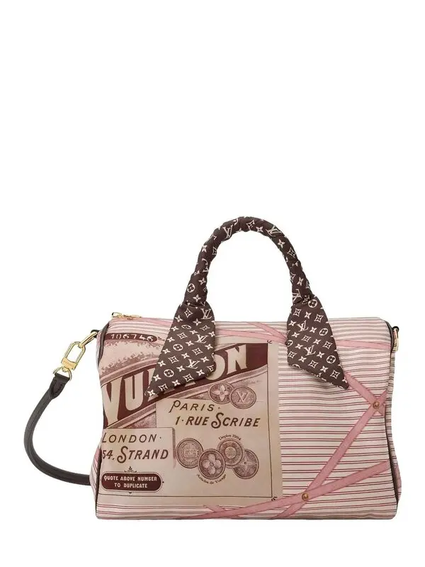LOUIS VUITTON Speedy 30 - Beige/pink