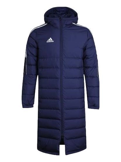 Adidas Hooded Down Parka With Stripes - Default Color