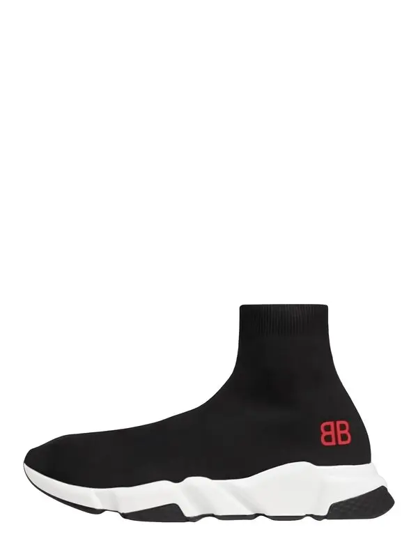 Balenciaga Speed Sneakers - Black/white/red