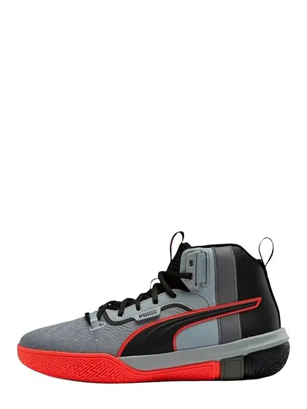 PUMA Legacy Disrupt Mid Top Sneakers - Black/red