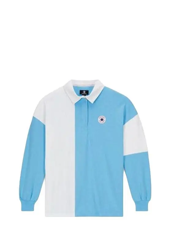 CONVERSE Rugby Shirt - Light Blue/white