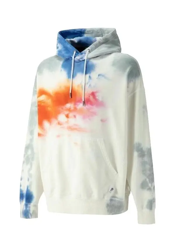 PUMA Mmq Tie Dye Hoodie - White/blue/orange