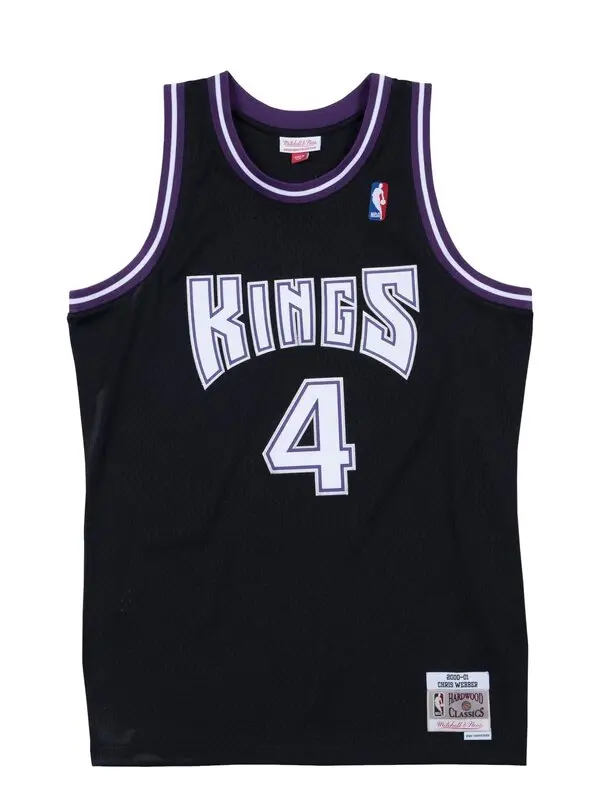 Mitchell & Ness Sacramento Kings Chris Webber 2000/01 Road Swingman Jersey - Black/multi-color