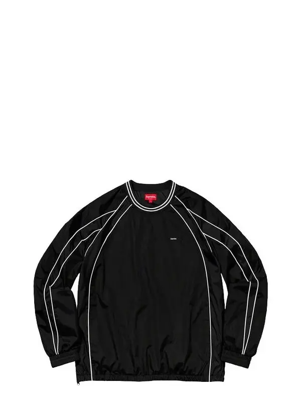 Supreme Piping Warm Up Pullover - Black