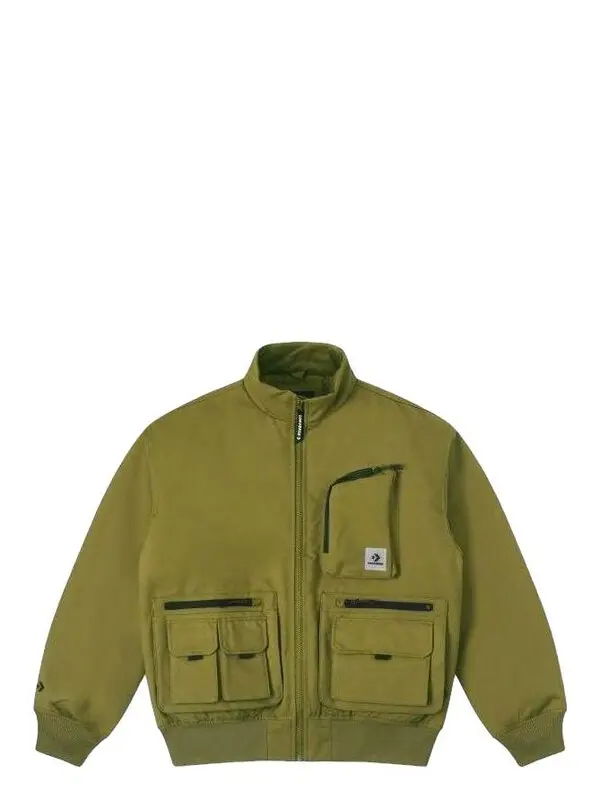 CONVERSE Short Down Bomber Jacket - Olive Green