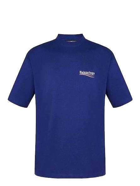 Balenciaga Political Campaign T-shirt Large Fit - Blue