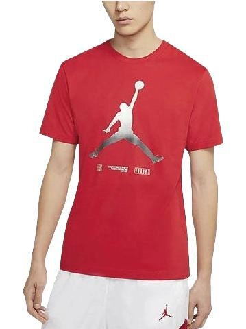 JORDAN Legacy Aj11 Printing Pattern Short Sleeve Large - Red