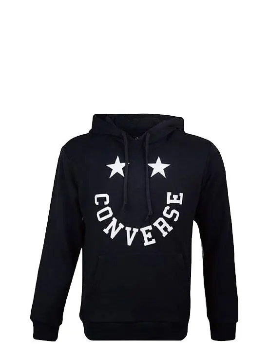 CONVERSE Graphic Pullover Hoodie - Black