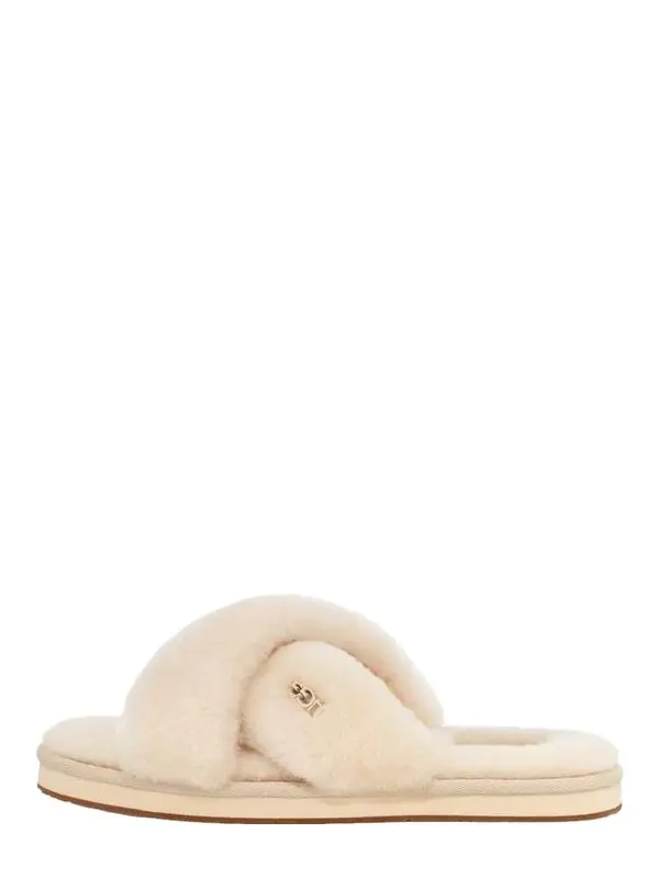 UGG Ayana 'natural Fluff' Slippers - Beige
