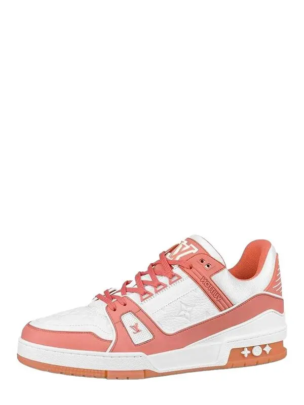 LOUIS VUITTON Trainer Sneakers 'peach White - Orange/pink/white