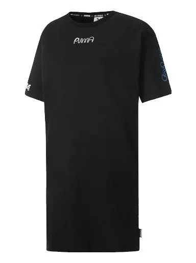PUMA X Mr Doodle Crossover Casual Sports Short Sleeve Dress - Default Color