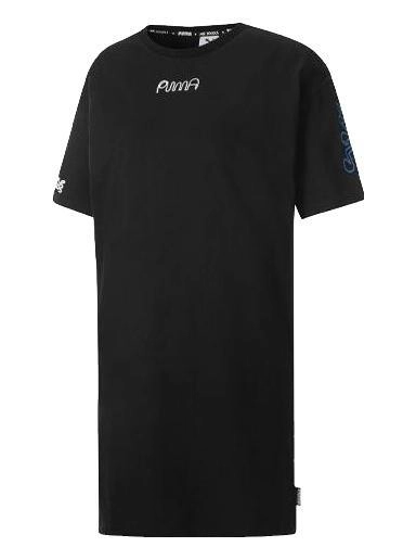 PUMA X Mr Doodle Crossover Casual Sports Short Sleeve Dress - Default Color