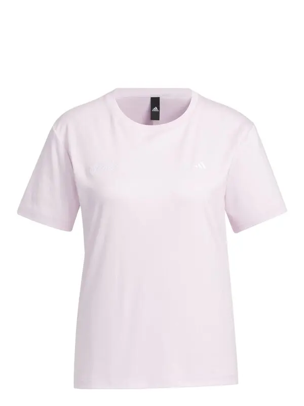 Adidas Short Sleeve Cotton Top - Pink