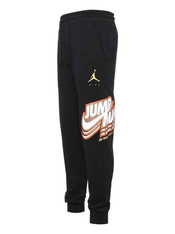 JORDAN Funny Printing Fleece Lined Sports Pants/trousers/joggers Black - Default Color