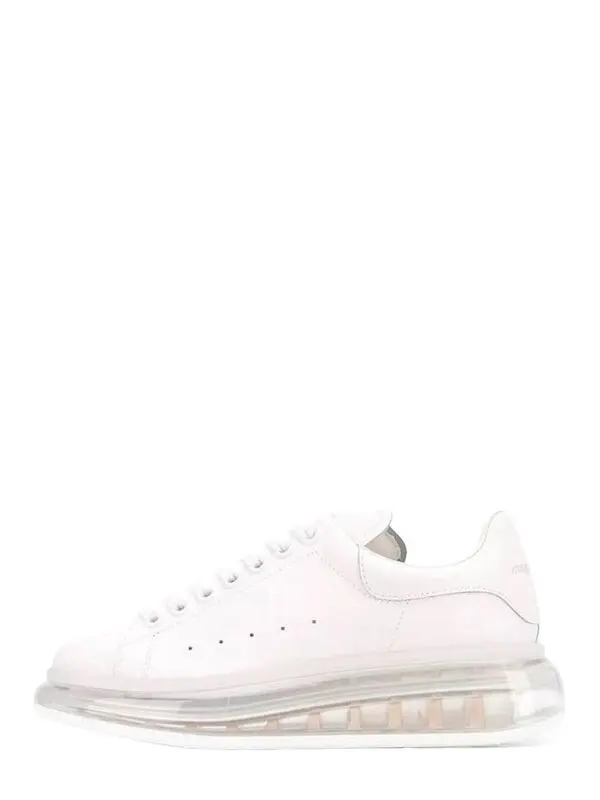 Alexander McQueen Oversized Sneaker With Clear Sole - White/clear
