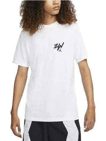 Nike Zion Alphabet Casual Sports Short Sleeve White T-shirt - Default Color