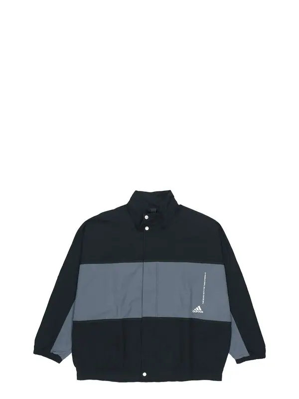 Adidas Woven Stand Collar Jacket - Black
