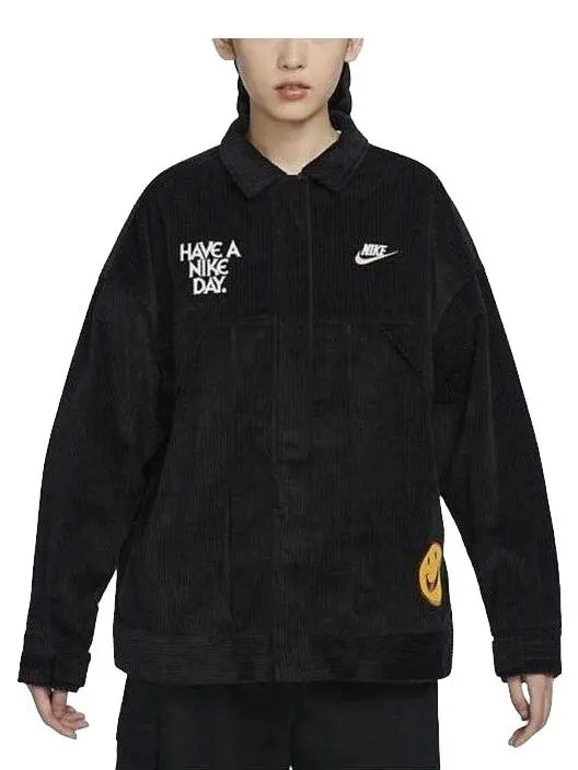 Nike Corduroy Jacket - Black