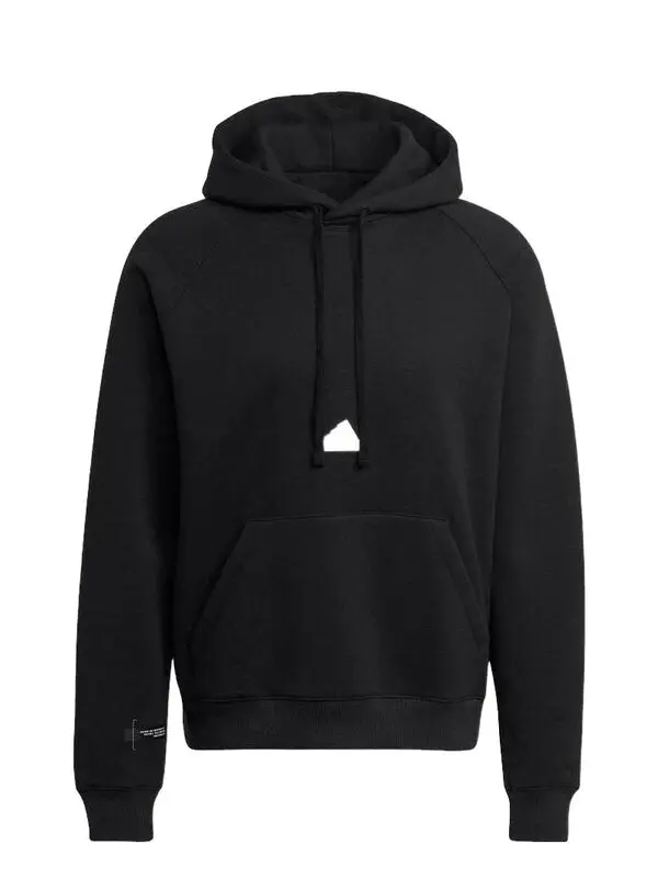 Adidas Solid Color Logo Hooded Sweatshirt - Default Color
