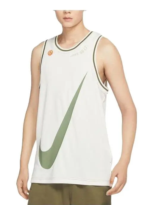 Nike Dri-fit Dna Logo Tank Top - Off/white Green