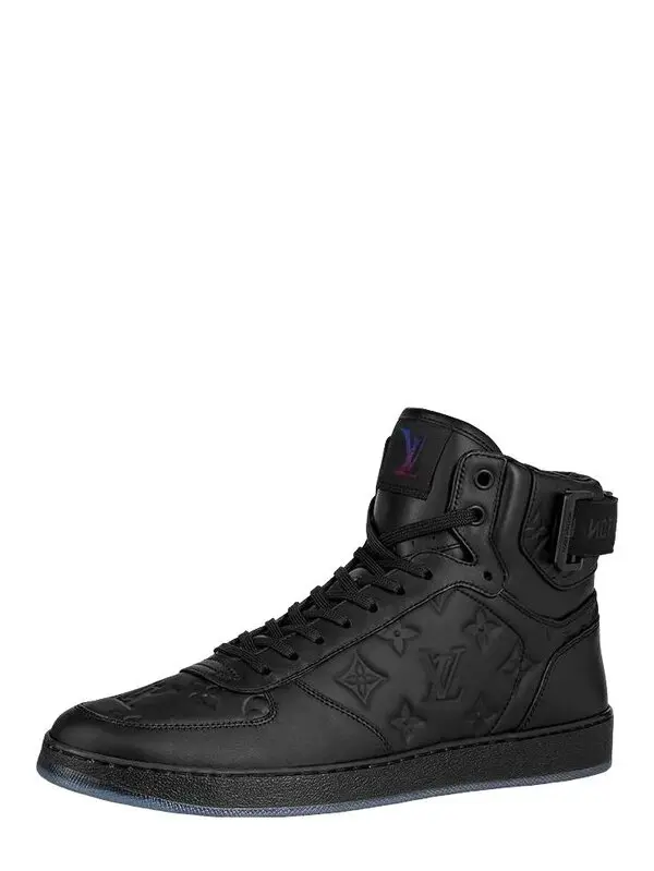 LOUIS VUITTON Rivoli Ankle Sneakers - Black/blue/pink
