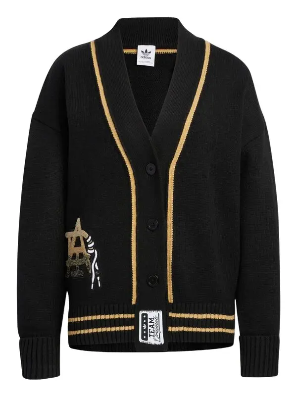 Adidas Originals Clover Knitted Cardigan - Black