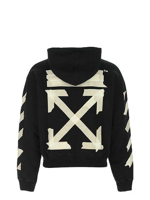 Off-White Tape Arrows Over Hoodie - Black