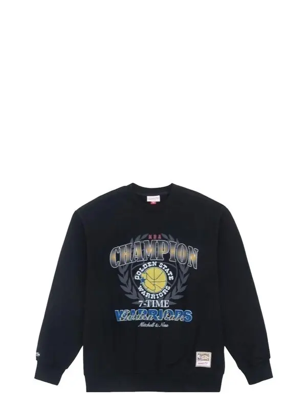 Mitchell & Ness Nba Golden State Warriors 7-time Champion Sweatshirt - Black