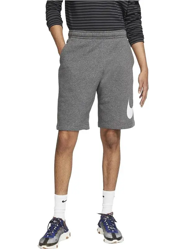 Nike Club Graphic Logo Shorts - Grey/white