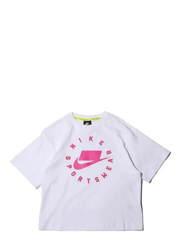Nike Loose Fit Short Sleeve T-shirt - White/pink/multi-color