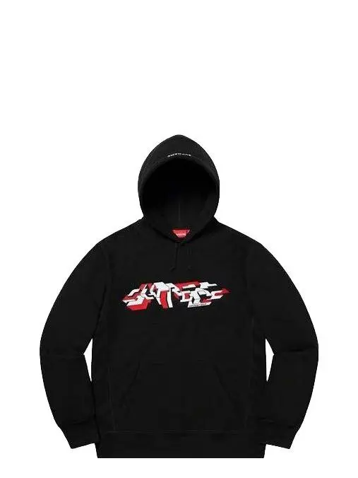 Supreme Delta Logo Hooded Sweatshirt - Black