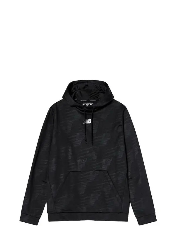 NEW BALANCE Allover Print Hoodie - Black