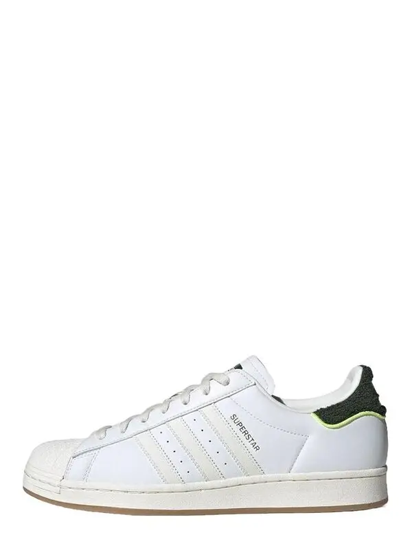 Adidas Originals Superstar Sneakers - White/green