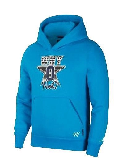JORDAN X Rw Crossover Hoodie With Graphic Print - Blue