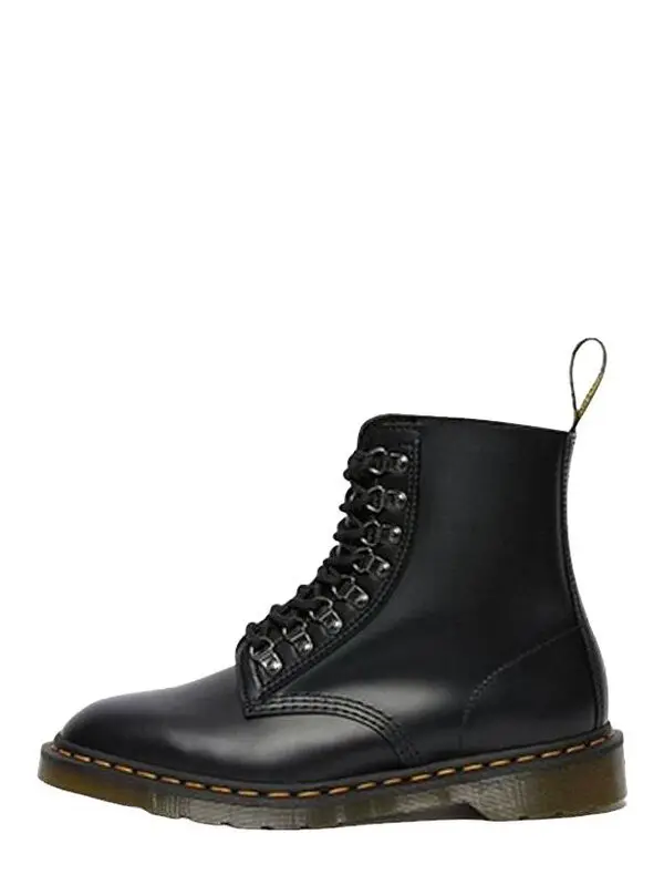 Dr. Martens 1460 Pascal Verso Smooth Leather Lace Up Boots - Black