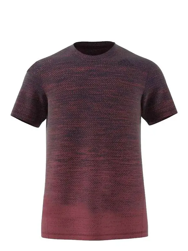 Adidas Gradient Tee Sports Round Neck Short Sleeve - Red