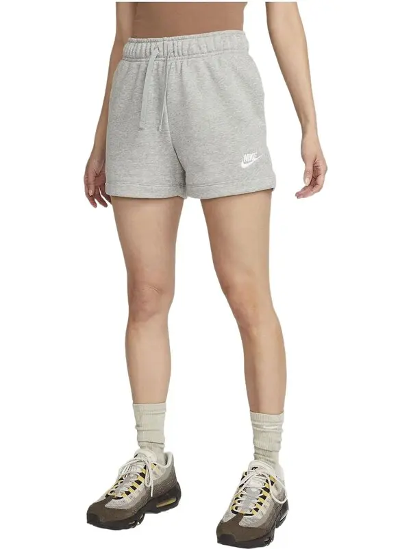 Nike Club Fleece Mid-rise Shorts - Grey