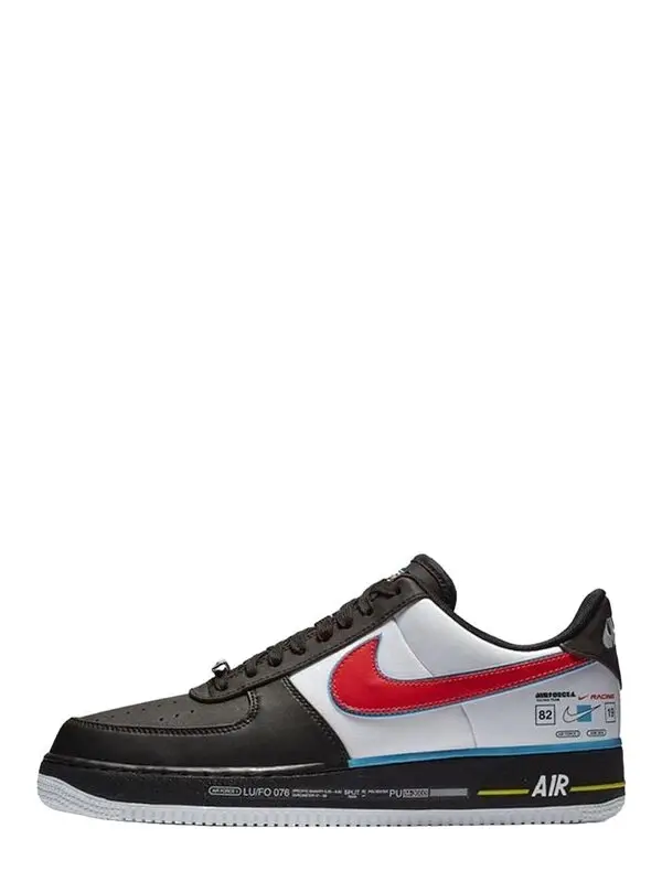 Nike Force 1 Low '07 Qs "motorsport" Sneakers - Black/racer Blue-white