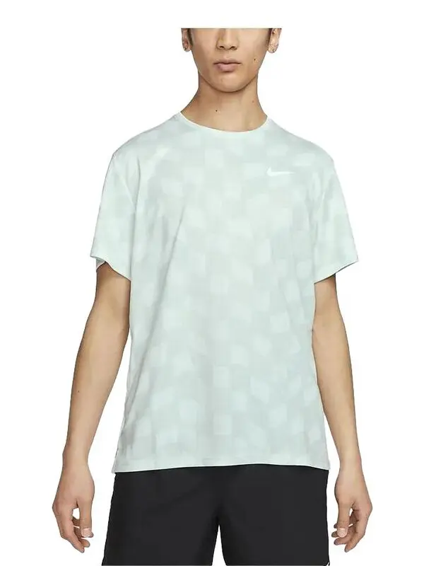 Nike Dri-fit Miler Short-sleeve Running Top - Green