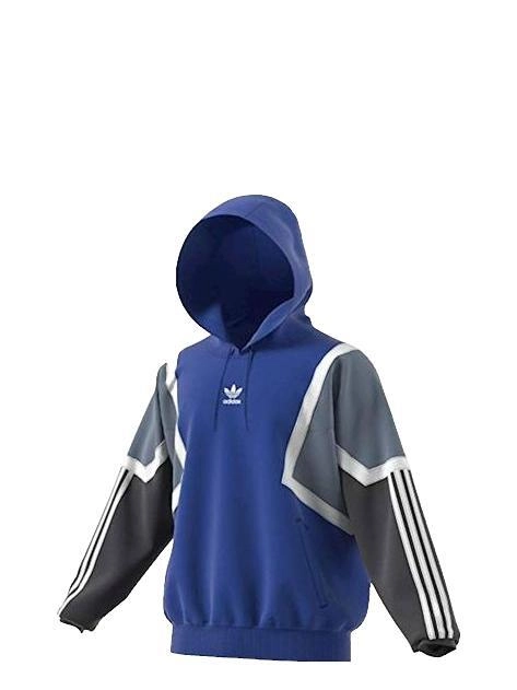 Adidas Originals Colorblocked Hooded Sweatshirt - Blue