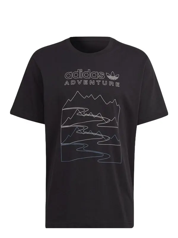 Adidas Originals Adventure Mountain Front T-shirt - Black