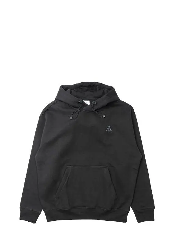 Nike Embroidered Logo Hooded Pullover - Black