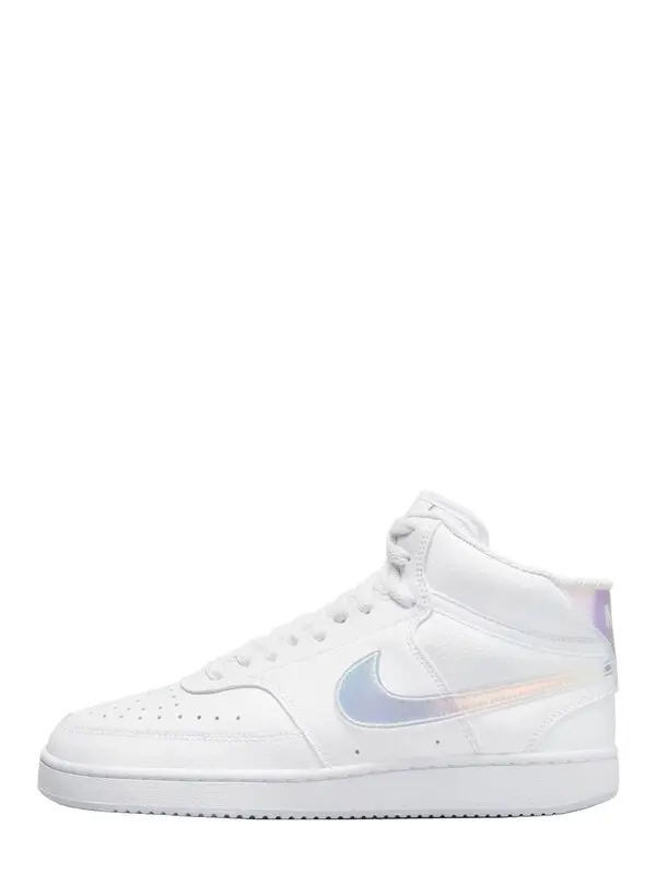 Nike Court Vision Mid Iridescent Sneakers - White