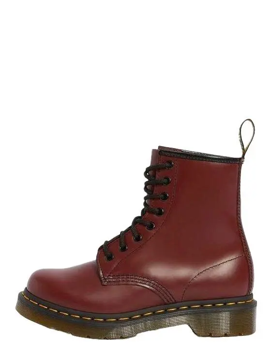 Dr. Martens 1460 Smooth Leather Lace Up Boots - Red