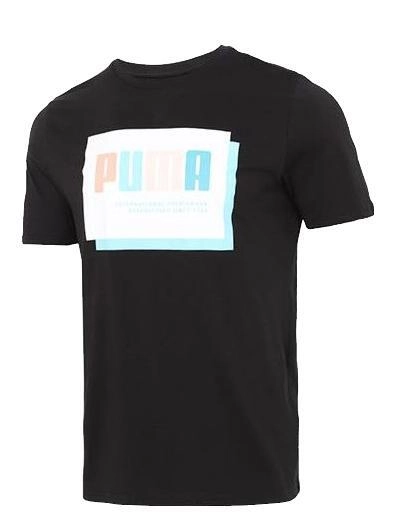 PUMA Graphic Print Regular Fit T-shirt - Black
