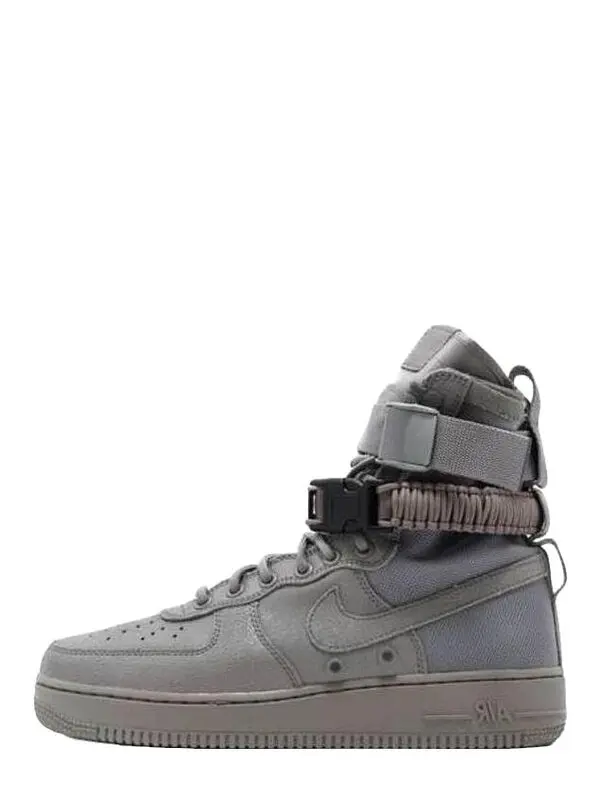 Nike Sf Air Force 1 Qs High Top Sneakers - Grey