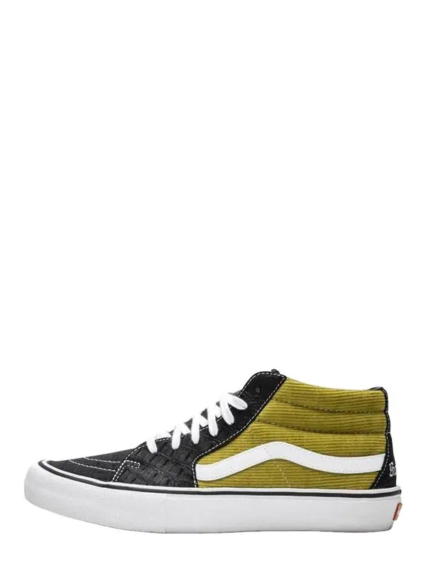 VANS Supreme Sk8-mid Pro 'corduroy Croc' Sneakers - Yellow